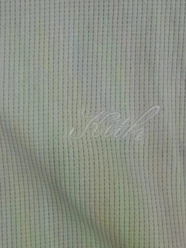 Kith Fallon Waffle-knit Hoodie - Grey