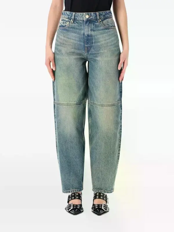 GANNI Denim-effect Trousers