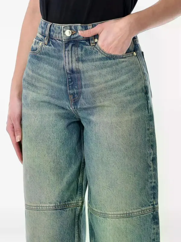 GANNI Denim-effect Trousers