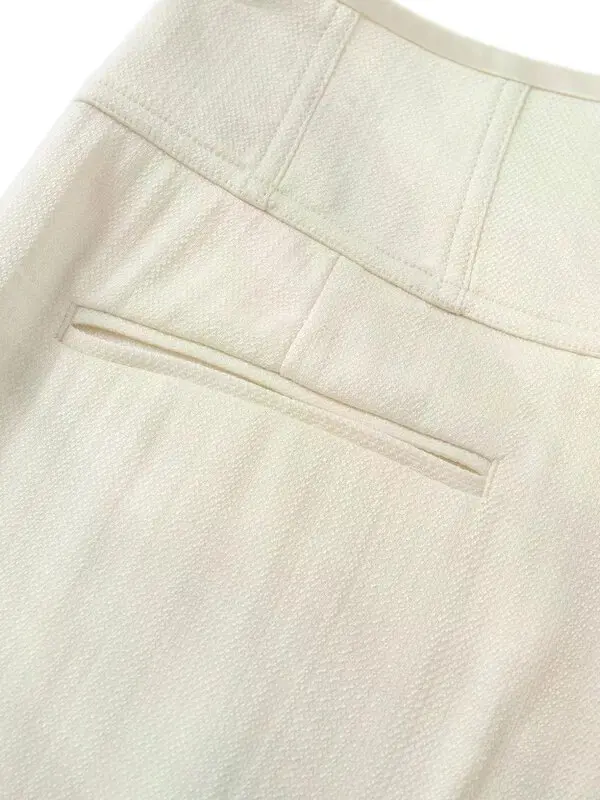 Shanghai Tang Button-fastening Palazzo Pants