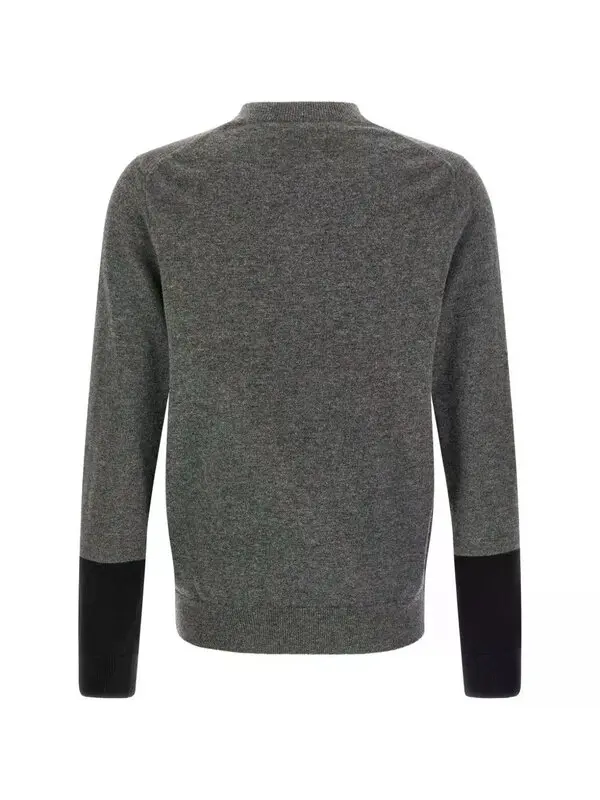Comme Des Garçons Color-block V-neck Sweater