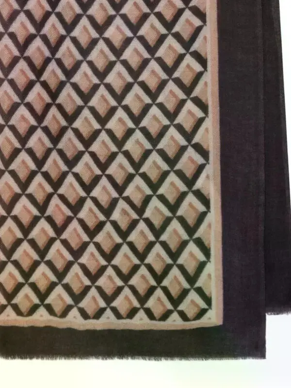 Malìparmi Geometric-print Wool Scarf
