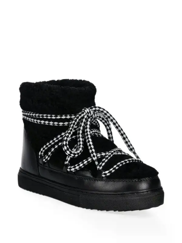 Inuikii Shearling-trim Ankle Boots