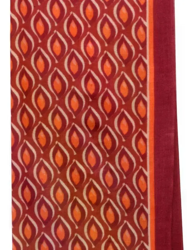 Malìparmi Geometric-print Wool Scarf