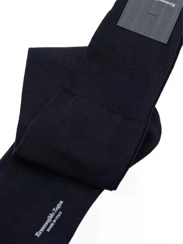 Zegna Ribbed-knit Socks