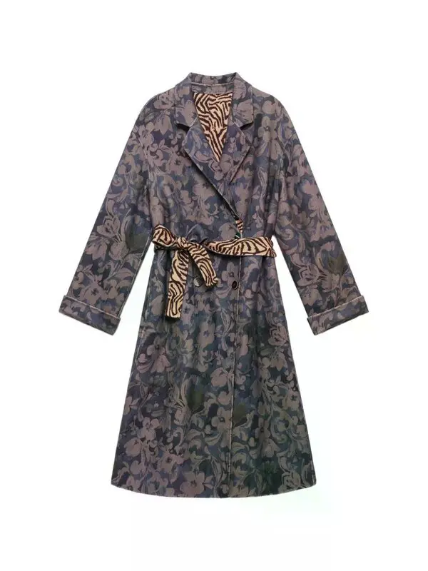 Malìparmi Reversible Floral-print Coat