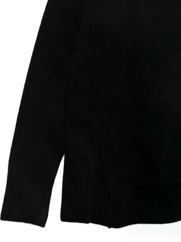C.T.PLAGE High-neck Side-slit Sweater