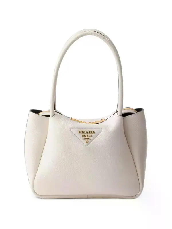 Prada Liaison Small Leather Handbag - Neutrals