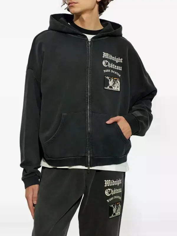DUKE + DEXTER Midnight Château Zip-up Hoodie