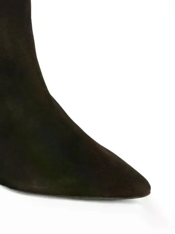 PEDRO MIRALLES Pointed-toe Suede Ankle Boots