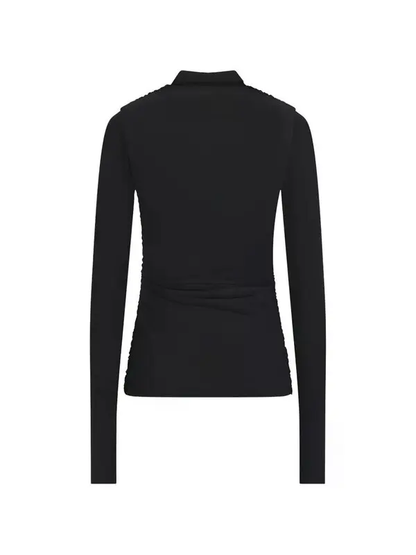 DARKPARK Joy Double-fabric Faux-astrakan & Jersey Top