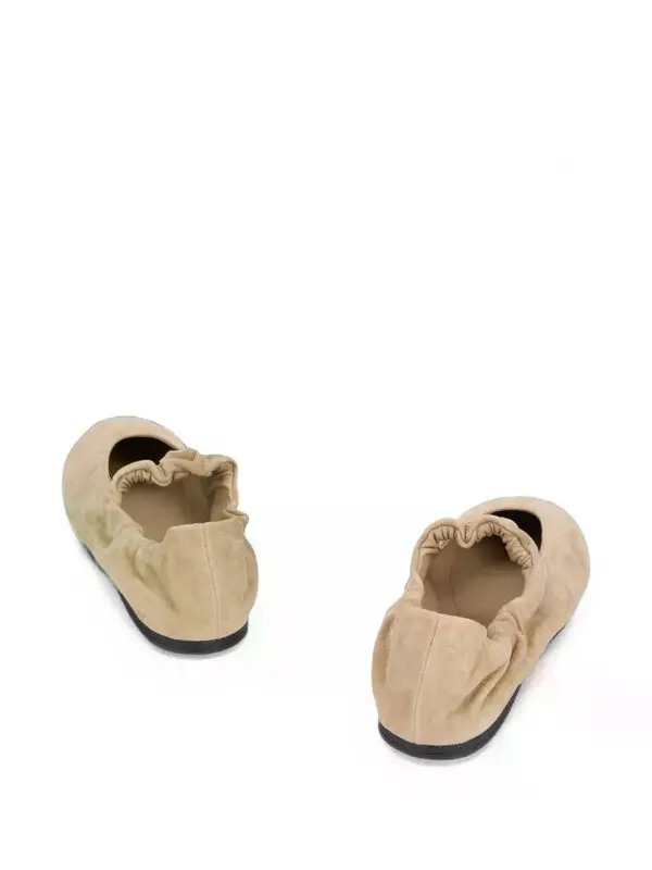 Miu Miu Elasticated Suede Ballet Flats