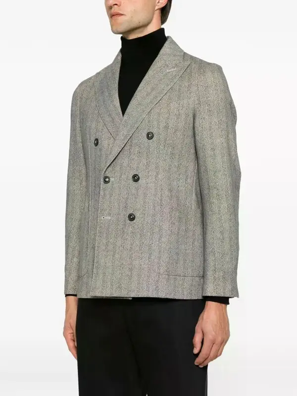 CIRCOLO 1901 Herringbone Double-breasted Blazer