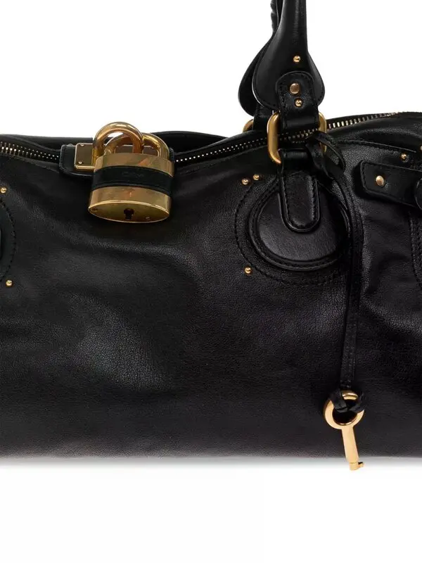 Chloé Xl Paddington Leather Tote Bag - Black
