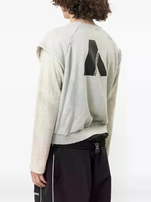 PROTOCOL INDEX Layered-distressed Sweatshirt