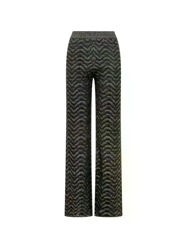 Missoni Zigzag-knit Metallic-thread Trousers