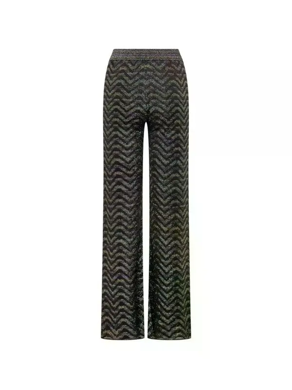 Missoni Zigzag-knit Metallic-thread Trousers