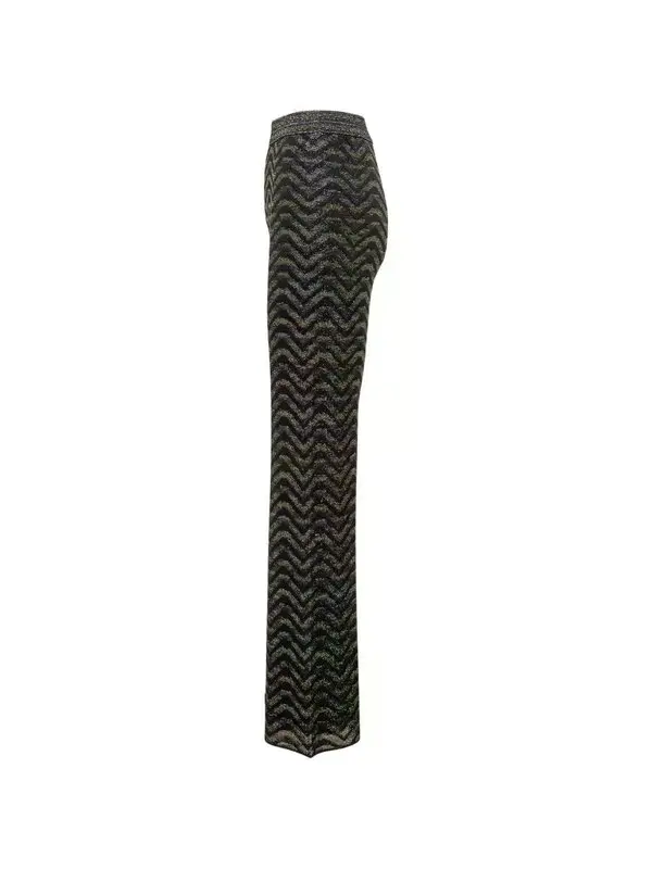 Missoni Zigzag-knit Metallic-thread Trousers