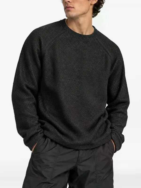 Satisfy Waffle-knit Raglan-sleeve Sweater