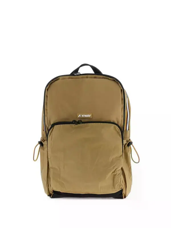 K-WAY Gizy Logo-patch Backpack - Neutrals