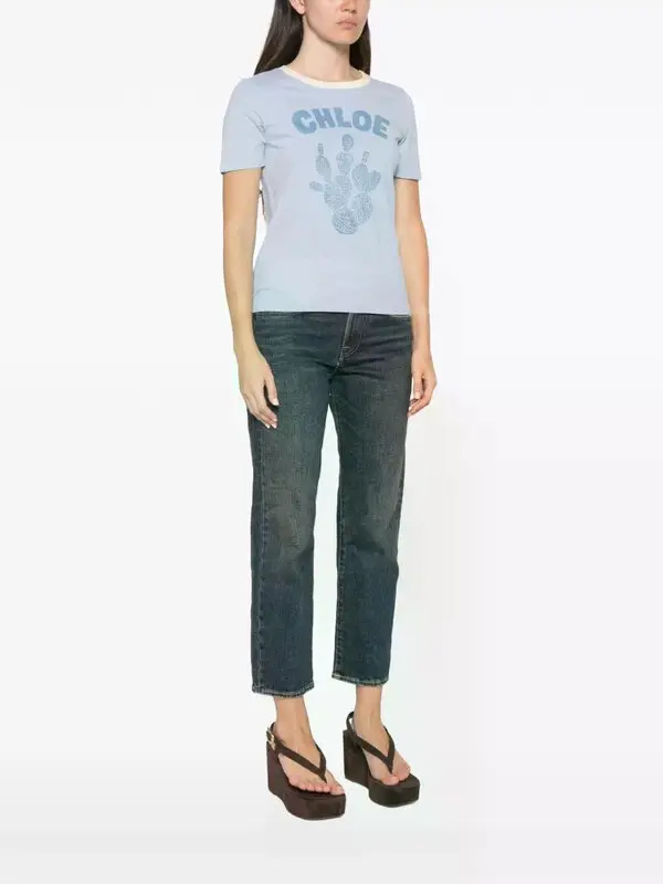Chloé Logo-print Cactus T-shirt