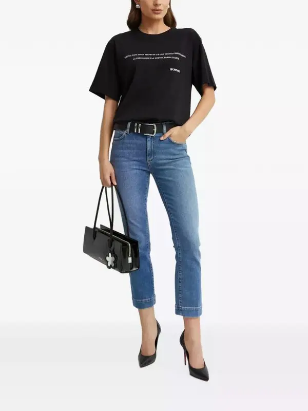 Sportmax Slogan-print Cotton T-shirt