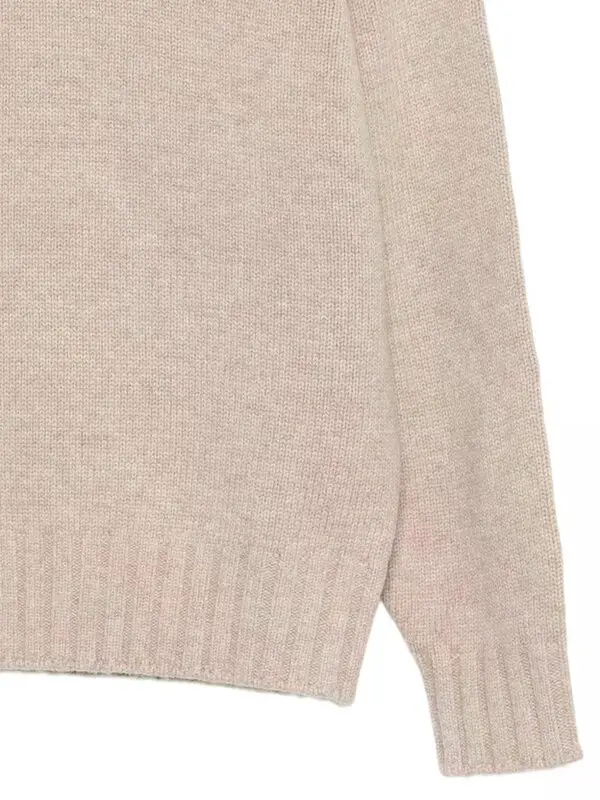 DUNST Ribbed-trim Long-sleeve Sweater