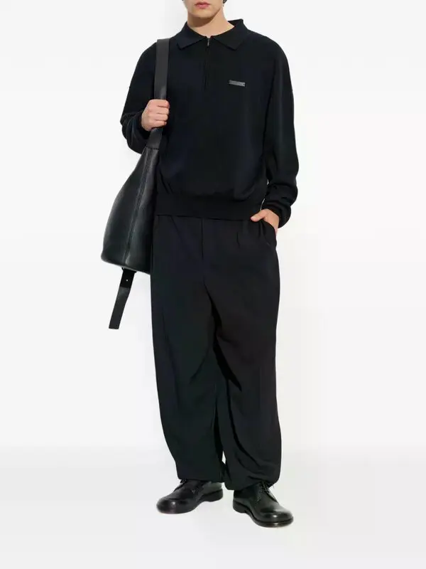 ENTIRE STUDIOS Quarter-zip Long-sleeve Sweater