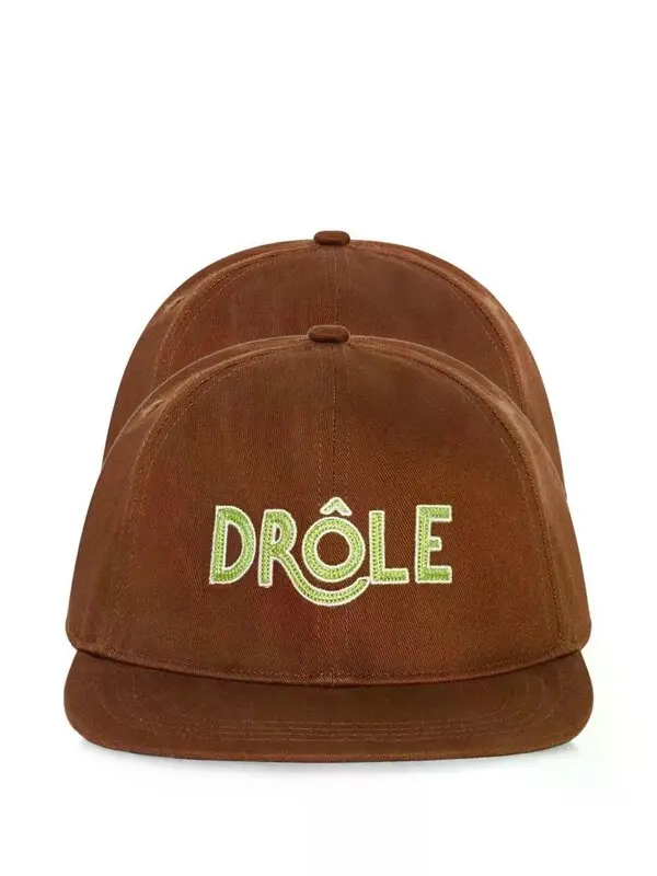 Drole De Monsieur Logo-embroidered Baseball Cap - Brown