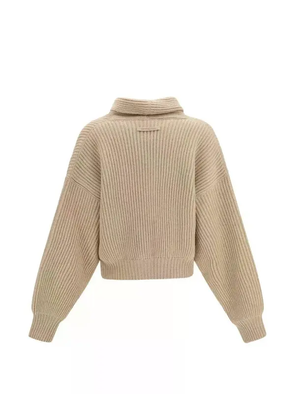 Tory Burch Cropped Wool Cardigan