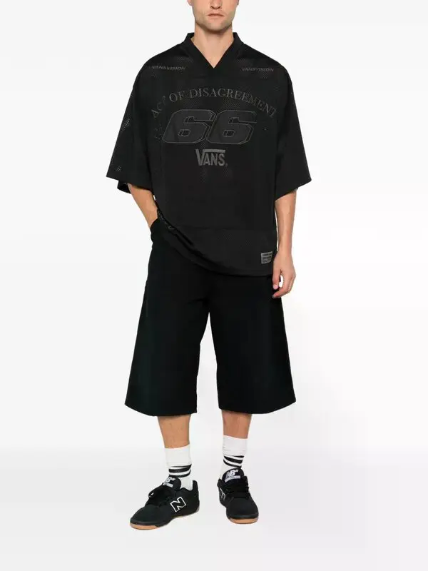 VANS Logo-patch Mesh T-shirt