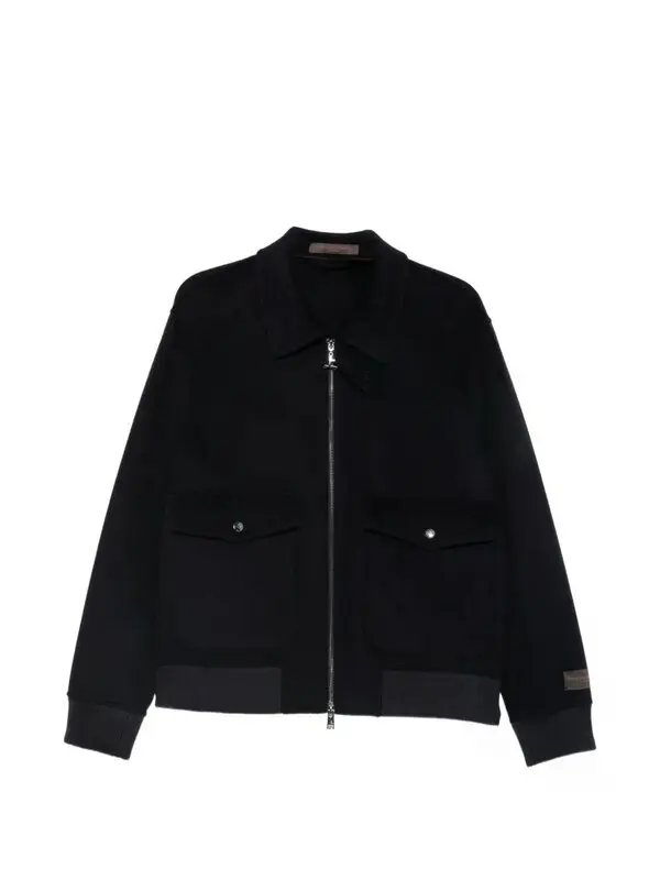 ON THE BUND Zip-up Flap-pocket Jacket