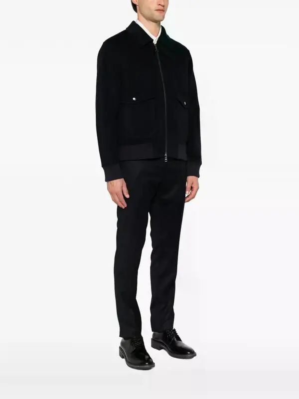ON THE BUND Zip-up Flap-pocket Jacket