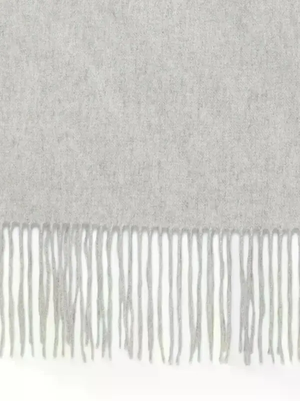 C.T.PLAGE Fringed Cashmere Scarf - Grey