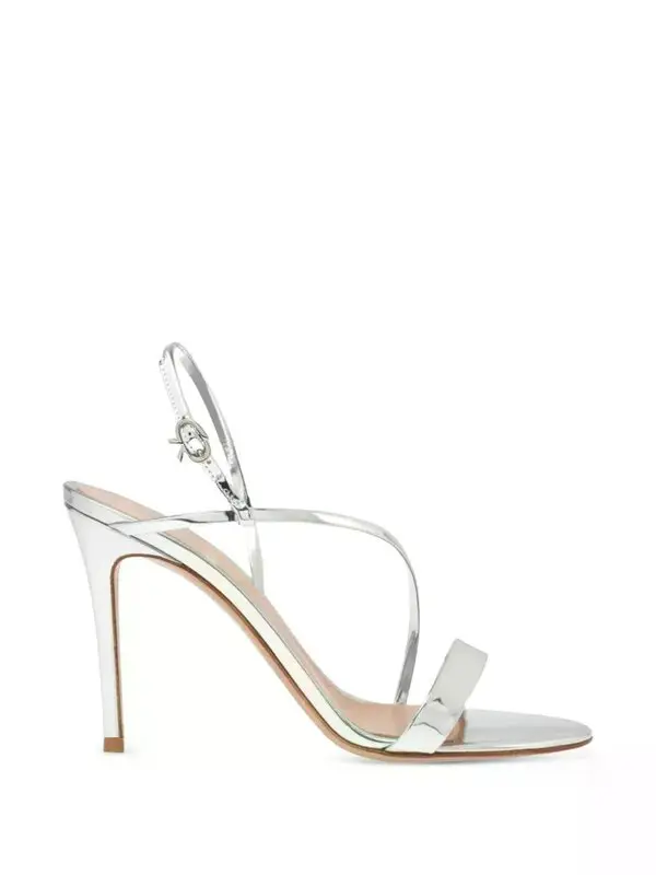 GIANVITO ROSSI Manhattan 95 Sandals - Silver