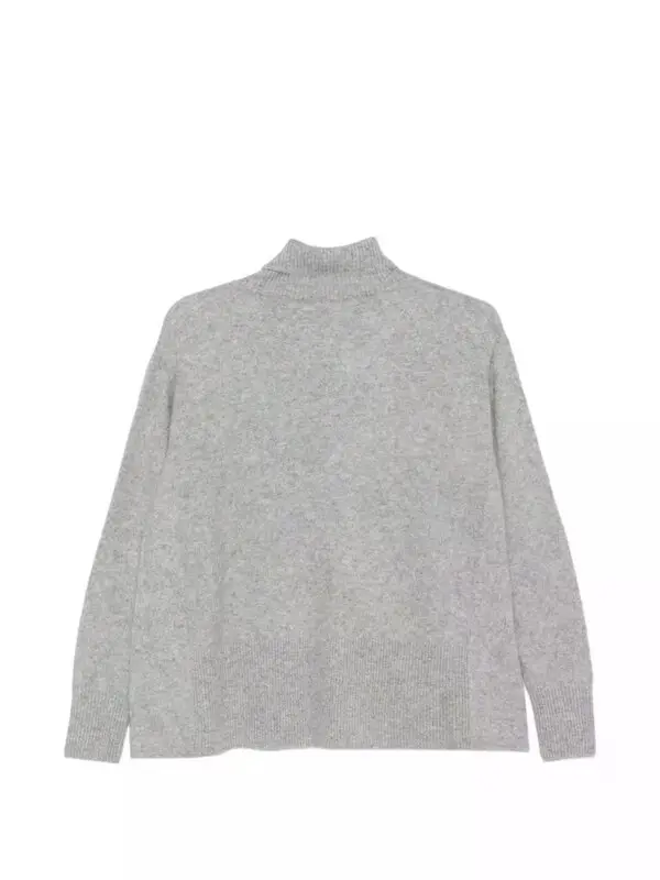 C.T.PLAGE Roll-neck Side-slit Sweater