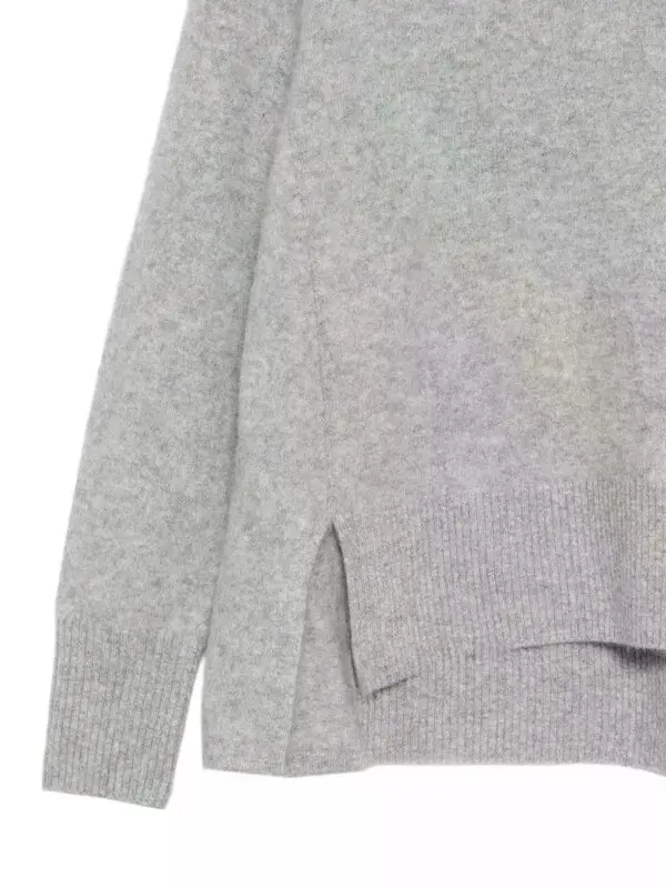 C.T.PLAGE Roll-neck Side-slit Sweater
