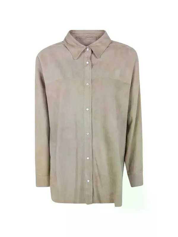 SALVATORE SANTORO Fringed Suede Shirt
