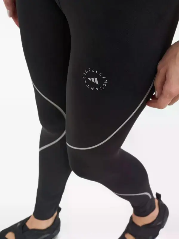 Adidas By Stella McCartney Logo-print Panelled Leggings
