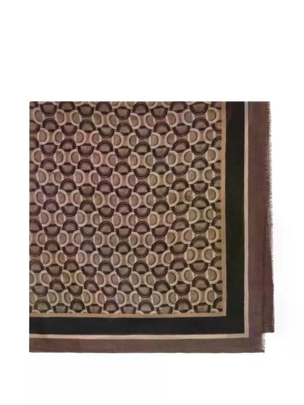 Malìparmi Geometric-print Fringed Scarf