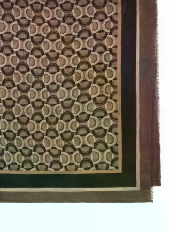 Malìparmi Geometric-print Fringed Scarf