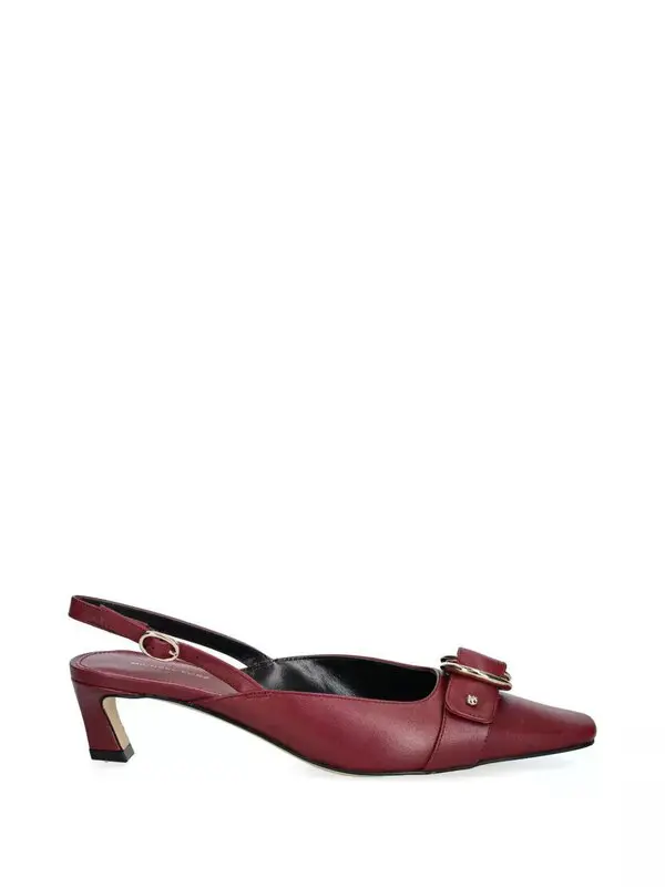 Michael Kors Jaden Leather Slingback Kitten Pumps