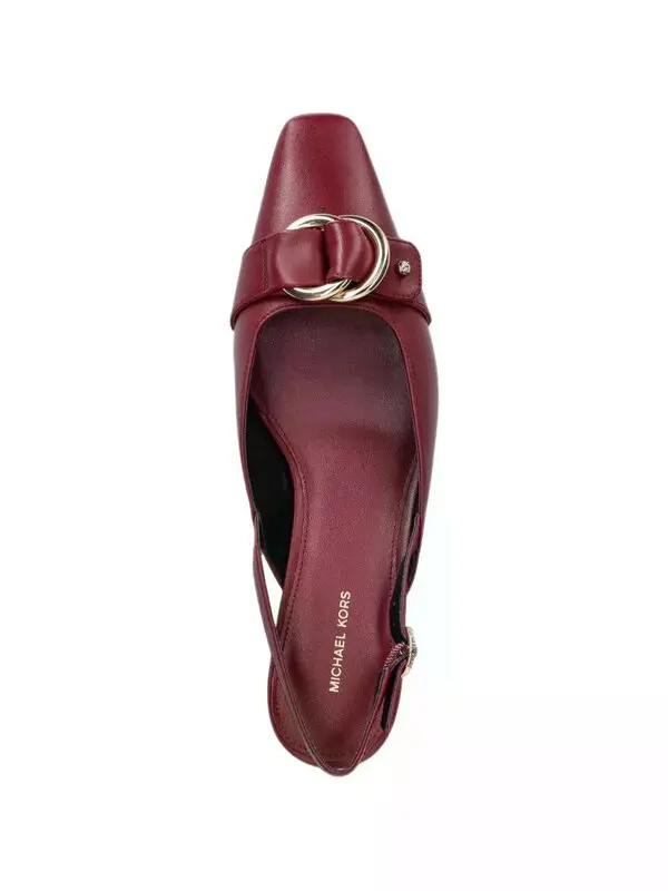 Michael Kors Jaden Leather Slingback Kitten Pumps