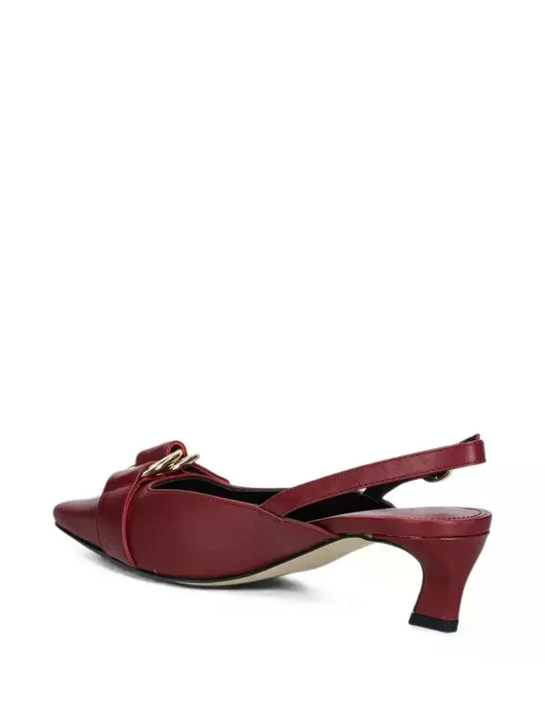 Michael Kors Jaden Leather Slingback Kitten Pumps