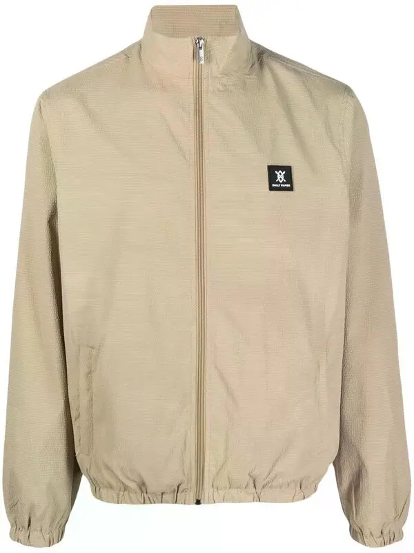 DAILY PAPER Logo-patch Zip-up Jacket