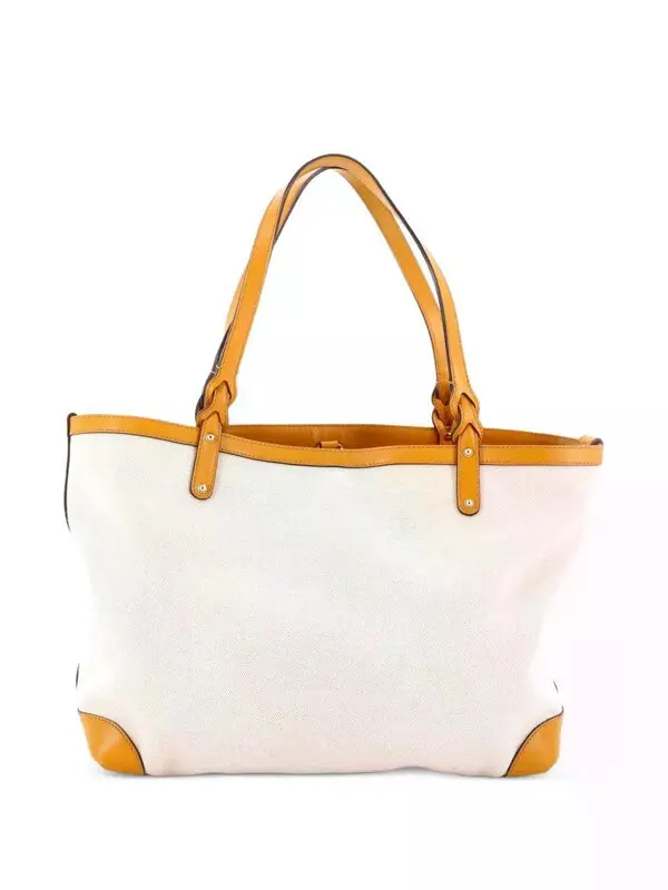 Gucci Craft Canvas With Leather Medium Tote Bag - Brown