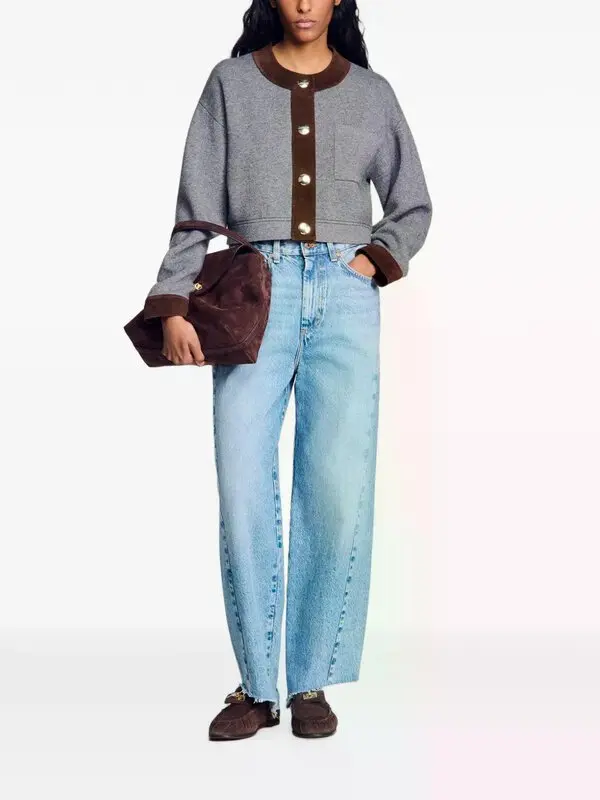 Sandro Cropped Cardigan