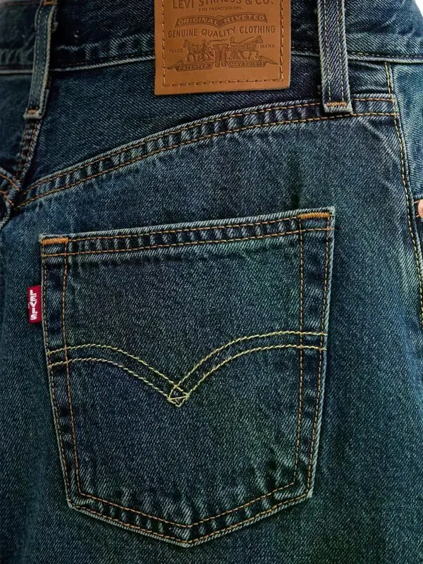 LEVI'S Frayed A-line Midi Skirt