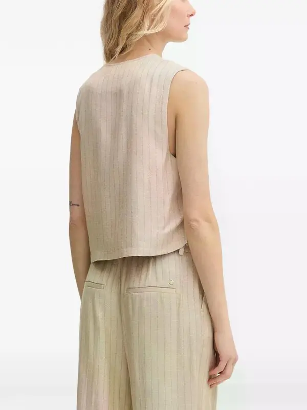 MOS MOSH Striped V-neck Vest