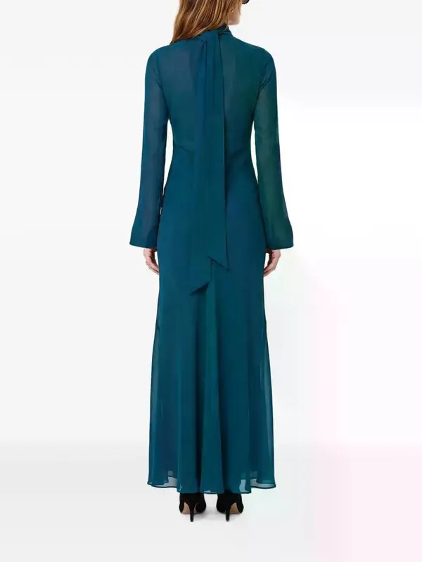 NICHOLAS Cut-out Tie-back Maxi Dress